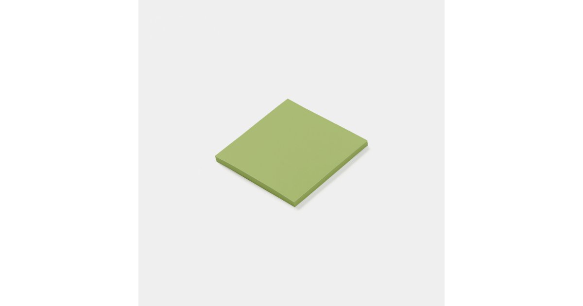 Moderate Lime Green Solid Color Post-it Notes | Zazzle