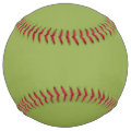 Moderate Lime Green Solid Color Softball | Zazzle