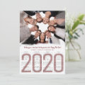 Modern 2020 Calendar Company Logo Photo New Year Holiday Card | Zazzle