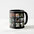 Modern 24 Insta Photo Collage Keepsake Mug | Zazzle