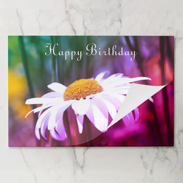 Modern 25 Piece Birthday Designed Paper Placemat | Zazzle