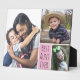 Modern 3 Photo Collage Best Aunt Ever Plaque | Zazzle