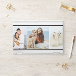 Modern 3 Photo Collage HP Laptop Skin | Zazzle