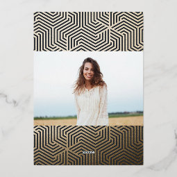 Modern 40th birthday stylish elegant script foil invitation | Zazzle