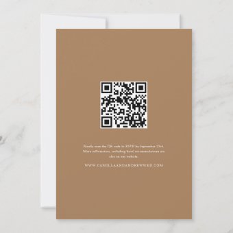 Modern 4 Photo QR Code Rsvp Elegant Wedding Invitation | Zazzle
