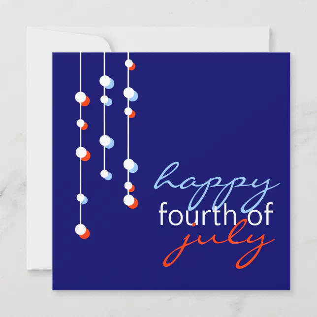 Modern 4th of July Party Invitation | Zazzle