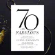 Modern 70 and Fabulous Seventieth Birthday Party Invitation | Zazzle