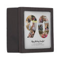 Modern 90th Number Photo Collage Custom Greeting Gift Box | Zazzle