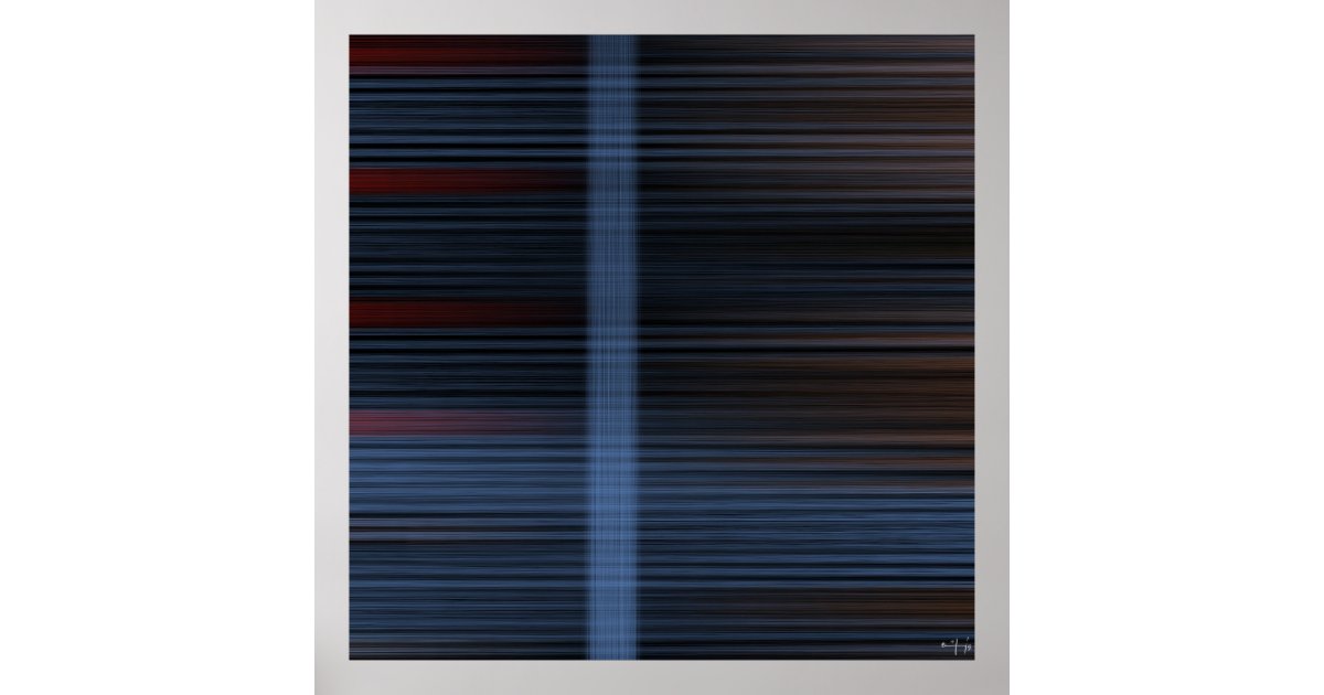 Modern, abstract and soft Color Lines Poster | Zazzle