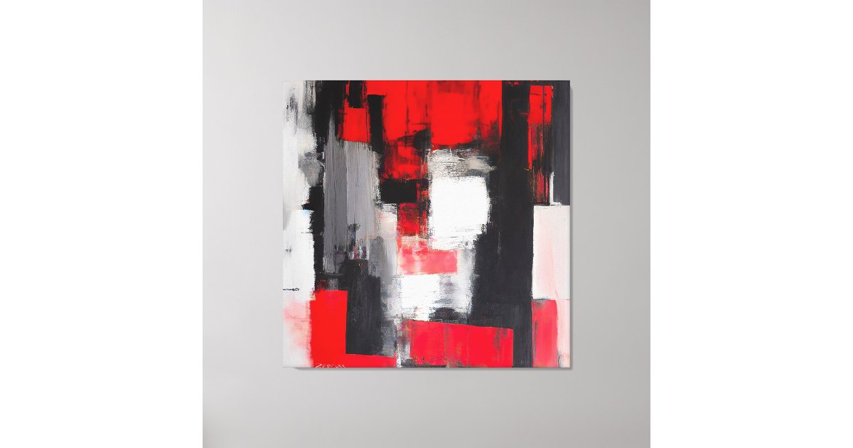 Modern Abstract Art - Aggressive 0001 Print | Zazzle