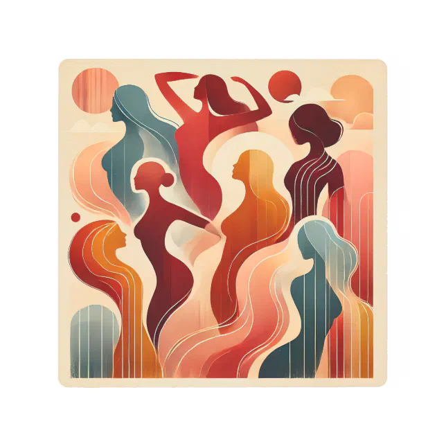 Modern Abstract Art Celebrating Women Empowerment | Zazzle