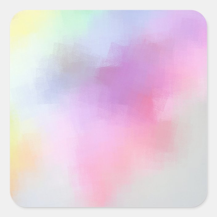 Modern Abstract Art Elegant Blank Colorful Square Sticker | Zazzle.com