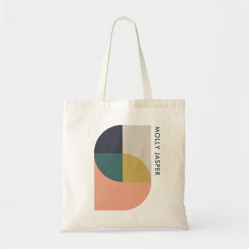 Modern Abstract Art Elegant Geometric Minimalist Tote Bag | Zazzle