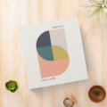 Modern Abstract Art Elegant Geometric Portfolio 3 Ring Binder | Zazzle