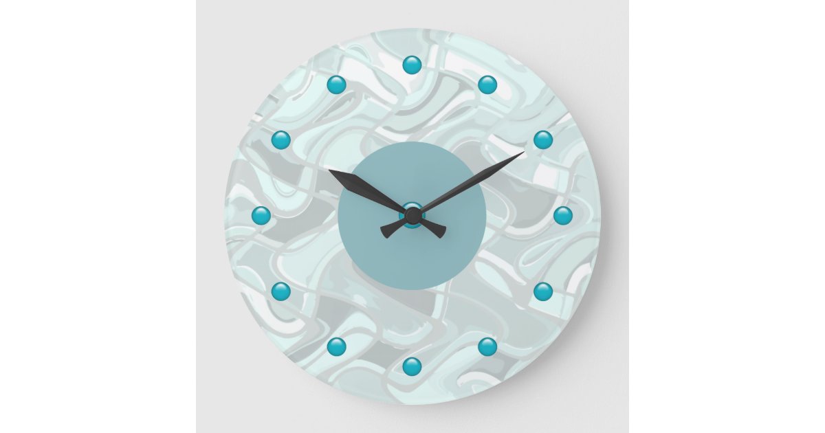 Modern Abstract Art Wall Clocks | Zazzle