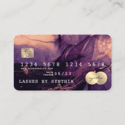 Modern Abstract Art Watercolor Credit Card Style | Zazzle