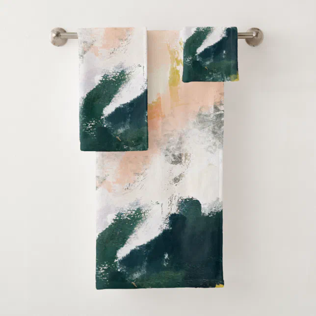 Modern Abstract Bath Towel Set | Zazzle