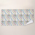 Modern Abstract Colorful Geometric Pattern Bath Towel Set | Zazzle