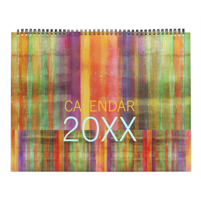 Modern Abstract Contemporary Art Calendar | Zazzle