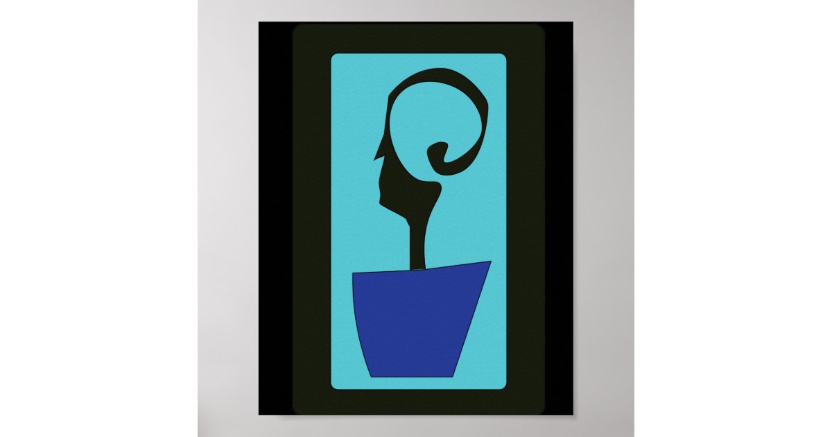 Modern Abstract Elegant for deep thought / Poste Poster | Zazzle