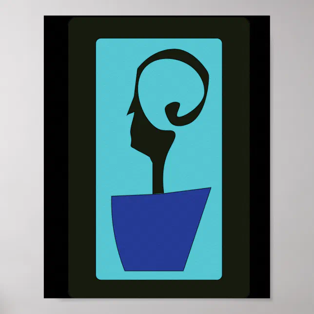 Modern Abstract Elegant for deep thought / Poste Poster | Zazzle