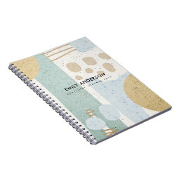 MODERN ABSTRACT GEOMETRIC ART CERAMIC TEXTURE NOTEBOOK | Zazzle