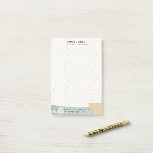 MODERN ABSTRACT GEOMETRIC ART CERAMIC TEXTURE POST-IT NOTES | Zazzle