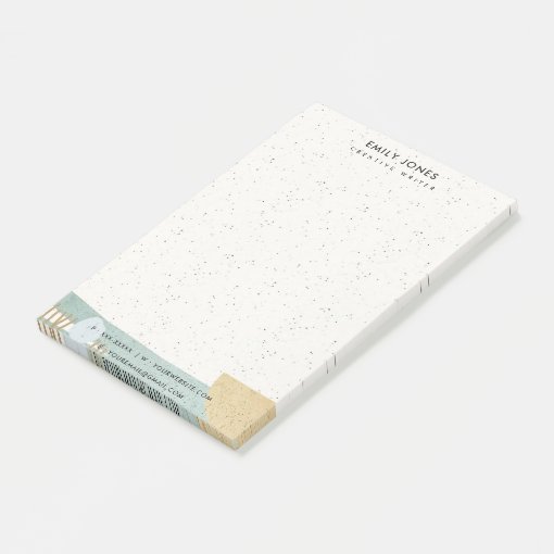 MODERN ABSTRACT GEOMETRIC ART CERAMIC TEXTURE POST-IT NOTES | Zazzle