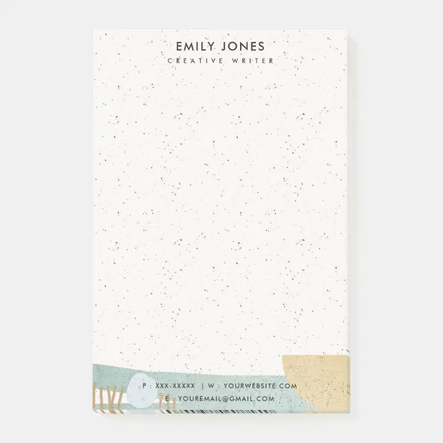 MODERN ABSTRACT GEOMETRIC ART CERAMIC TEXTURE POST-IT NOTES | Zazzle