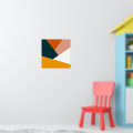 Modern abstract geometric color block pattern poster | Zazzle