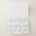 Modern Abstract Lines Faces Continuous Line Art File Folder | Zazzle
