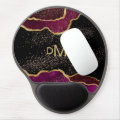 Modern Abstract Maroon Gold Sparkle Gel Mouse Pad | Zazzle
