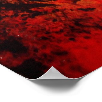 Modern Abstract Painting Art Print Red Creative | Zazzle