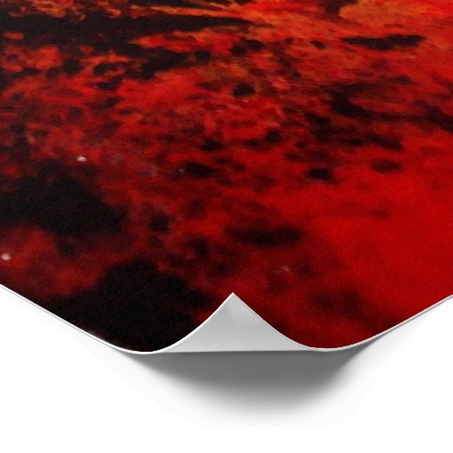 Modern Abstract Painting Art Print Red Creative | Zazzle