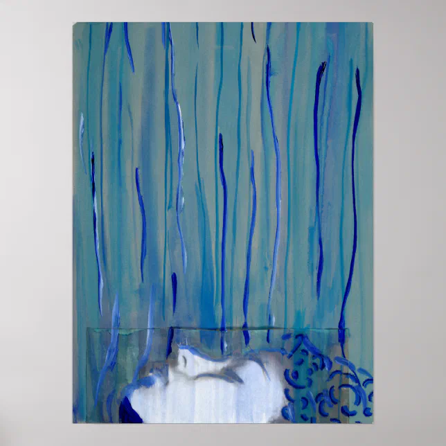 Modern Abstract Portrait Poster | Zazzle
