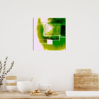 Modern Abstract Poster Original Modern Art Print | Zazzle