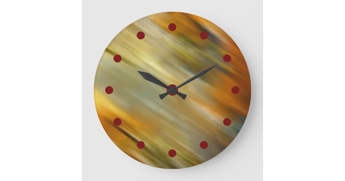 Modern Abstract Wall Clocks | Zazzle