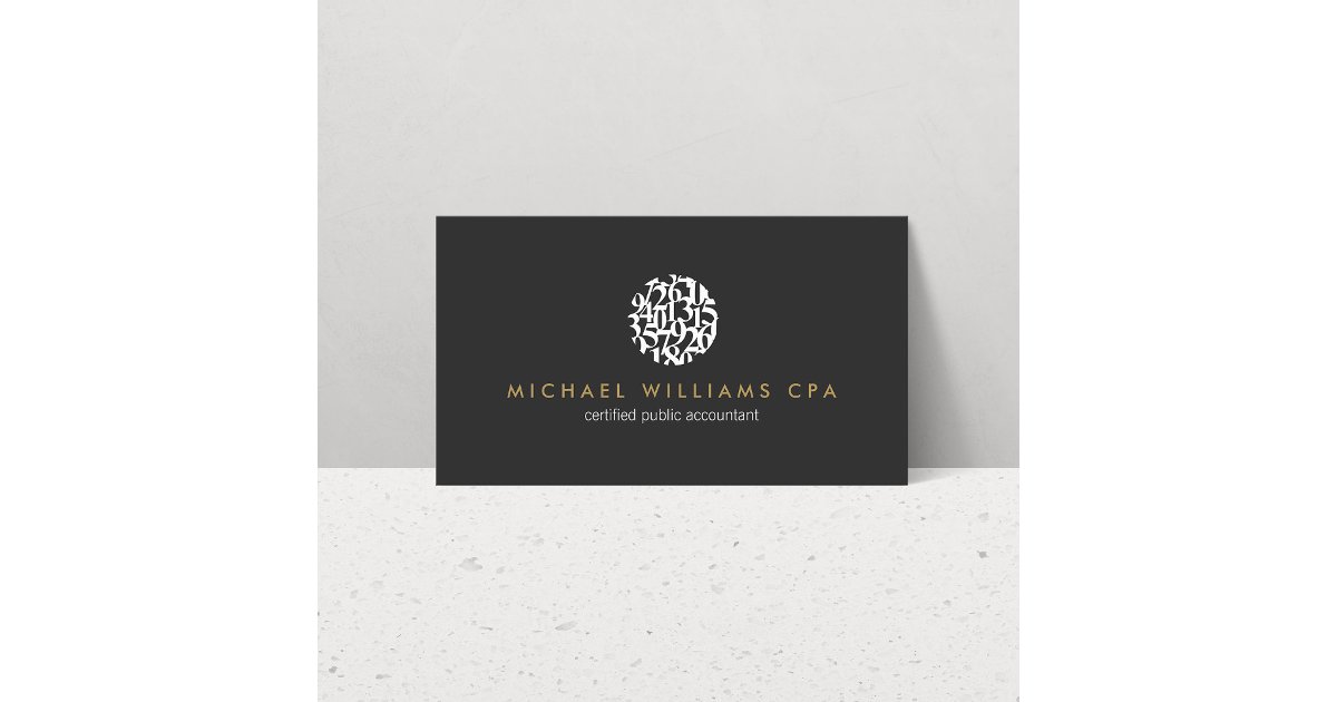 Modern Accountant, Accounting Business Card | Zazzle