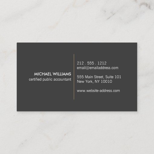 Modern Accountant, Accounting Business Card | Zazzle
