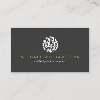Modern Accountant, Accounting Business Card | Zazzle