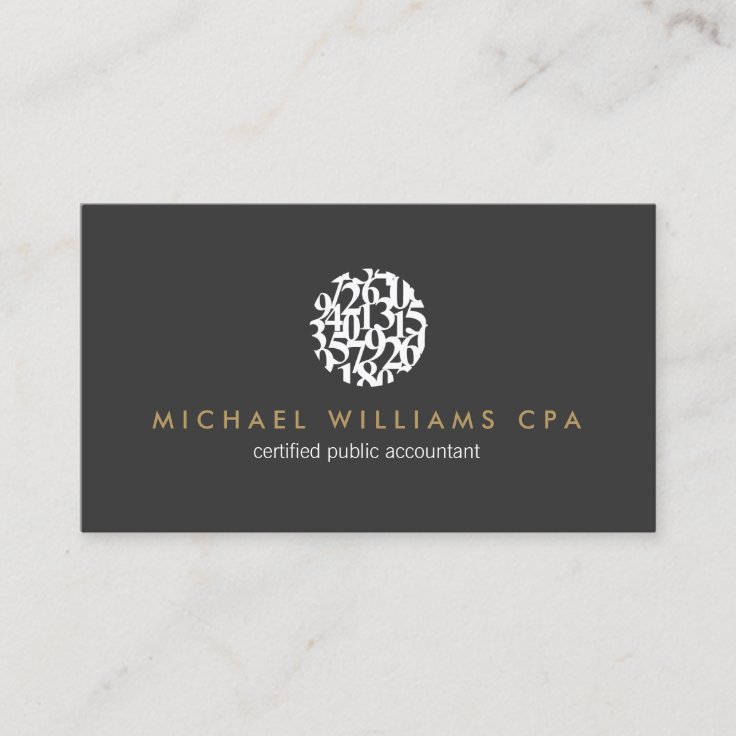 Modern Accountant, Accounting Business Card | Zazzle