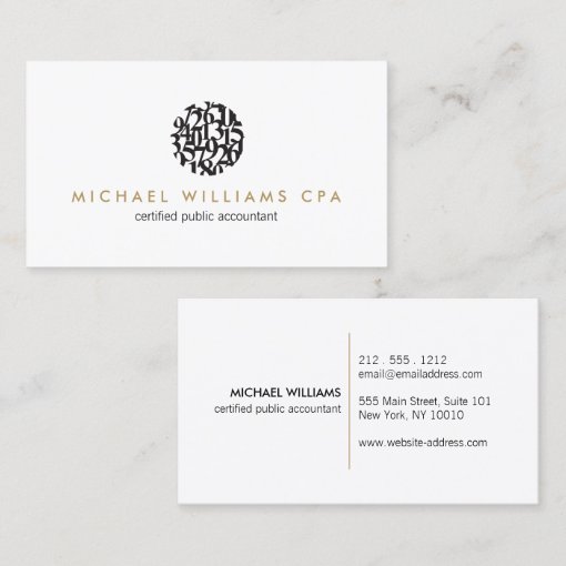 Modern Accountant, Accounting II Business Card | Zazzle