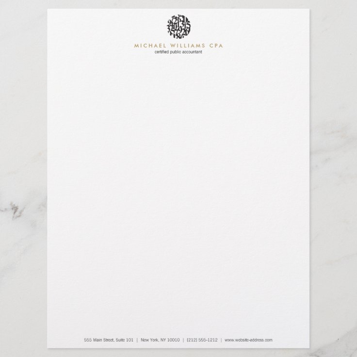 Modern Accountant, Accounting II Letterhead | Zazzle