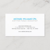 Modern Accountant, Financial Logo Blue/Dark Gray Business Card | Zazzle