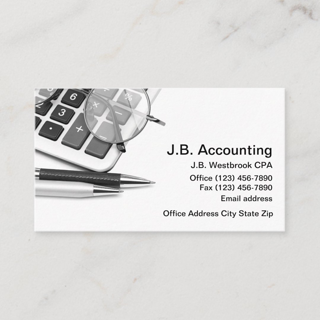 Modern Accountant Unique Business Cards | Zazzle