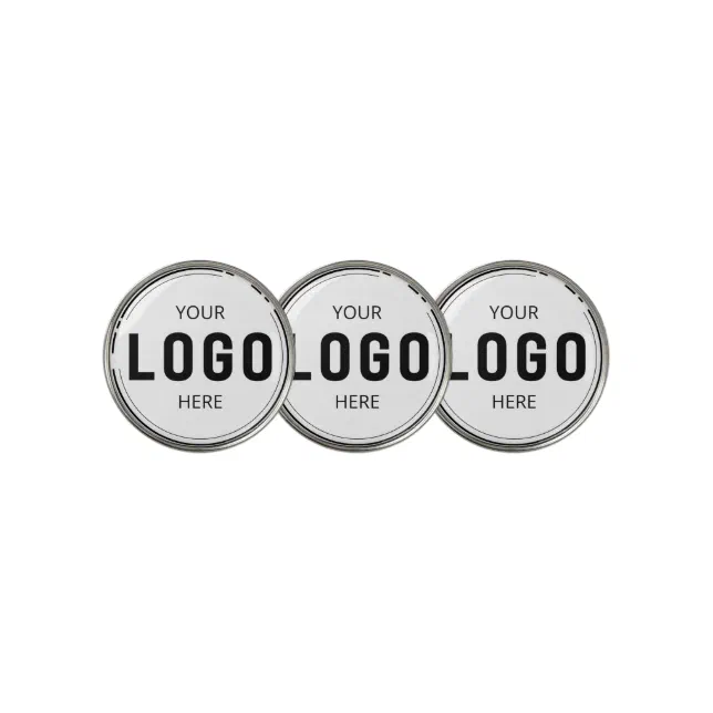 Modern Add Your Logo Business Company Branded Golf Ball Marker | Zazzle