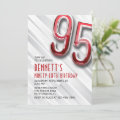 Modern Adult 95th Birthday Invitation | Zazzle