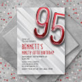Modern Adult 95th Birthday Invitation | Zazzle