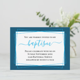 Modern Adult Baptism Invitation | Zazzle