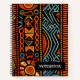 Modern African Print Pattern Customizable Notebook | Zazzle